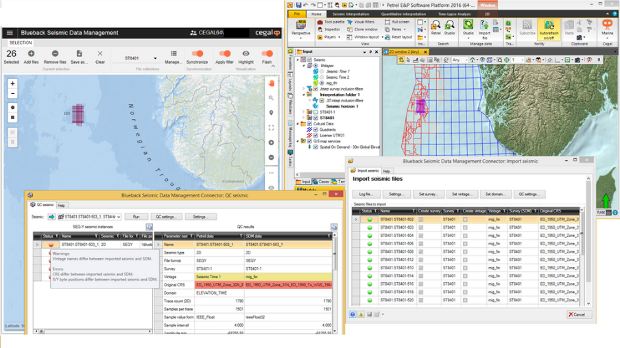 Blueback Seismic Data Management | Cegal